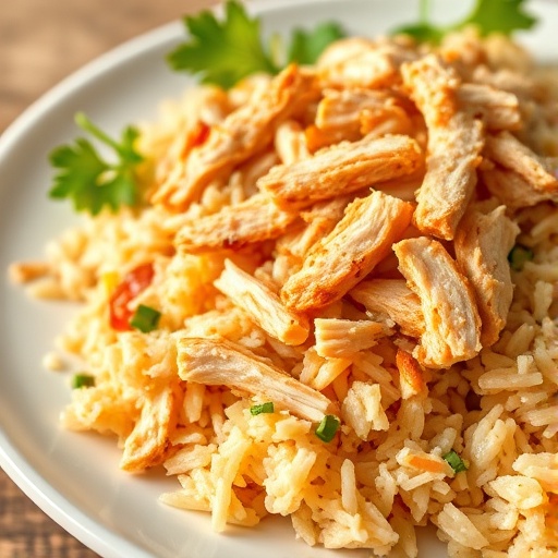 Creamy Shredded Chicken and Rice in Minutes